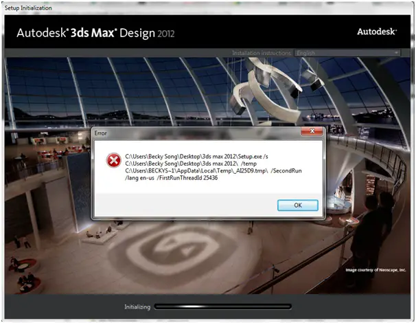 Autodesk 3ds Max Design 2012 installation error - Techyv.com Autodesk 3ds Max Design 2012 installation error - Techyv.com